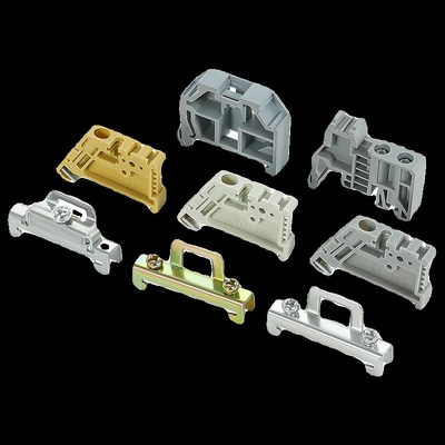 单双层C45导轨EW-35固定件终端堵头空开接线端子排卡扣挡片轨E-UK