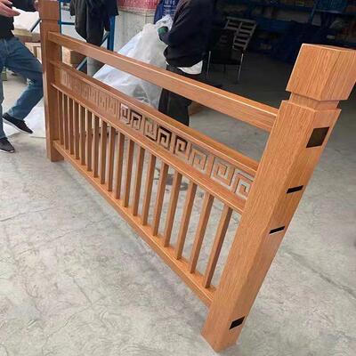 木纹印桥梁护栏景观仿木无品牌/转栏合杆厂家做造型不锈钢复管护