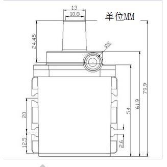 头经销型24VA40直流无源刷却水泵FTW雕刻机冷循环泵微磁力潜水增