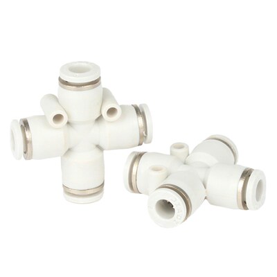 气管气动配件 分流十字四通快插高压APZA04 PZA06 PZA08 PZA10-12