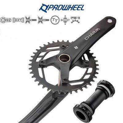 Prowheel浩盟山地车中空一体牙盘10 11 12速单盘34 36T 38T正负齿