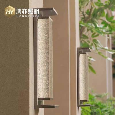户外壁灯太阳能新中式壁灯复古墙灯挂灯室外防水阳台灯别墅庭院灯