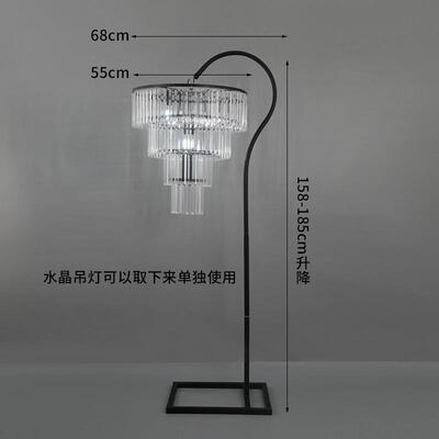 新款婚堂欧式铁艺电镀水具晶吊灯灯婚庆道冰晶条路引布置RFZ装饰