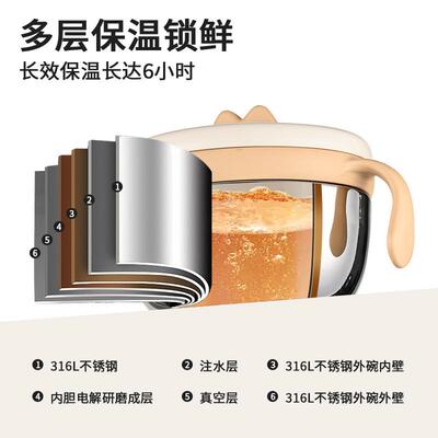 31钢6热不锈儿童碗家用宝0874宝辅碗分层分装食吃饭碗可注水加汤