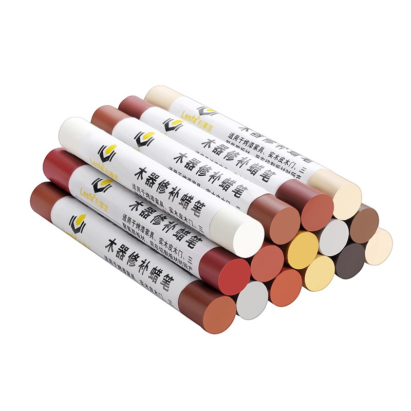 家具修补蜡笔木门地板桌椅家具补漆修色笔钉眼划痕填充修补漆膏