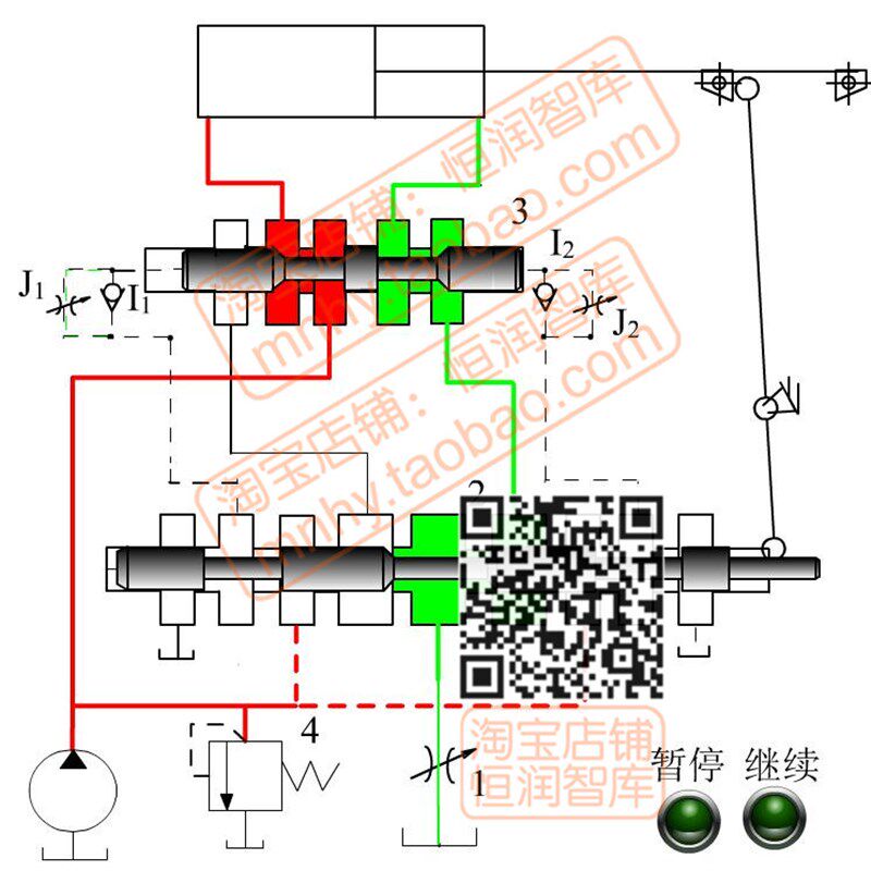 液压传动气动控制CAD原理图纸气压动画演示元件库资料气缸回路