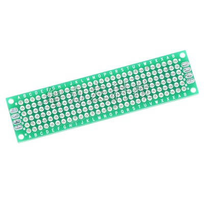 2*8cm 双面镀锡万能板 玻纤绿油万用板 2X8CM 20*80mm 间距2.54mm