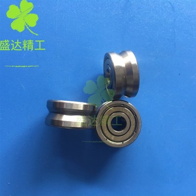 外圈带V型槽 三角槽弹簧机轴承V626ZZ V62010  内径6外径20厚10mm