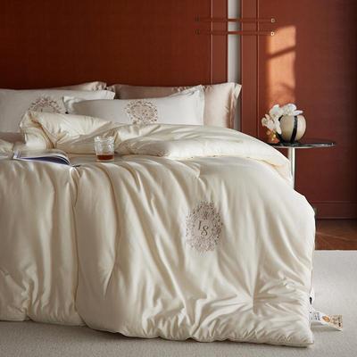 高端奢华100支长绒棉80%李官奇大豆被子冬被棉被芯加厚保暖春秋款