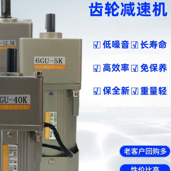 120W立式交流齿轮减速传送带电机250减速机60W400W200单相220V380