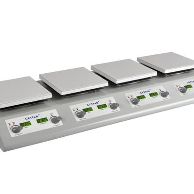 四联四位单控陶瓷盘恒温加热磁力搅拌机SHC-4P