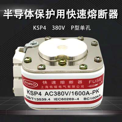 佑熔电气KSP4 380V-690V快速熔断器1500A1600A1800A2000A BC100KA