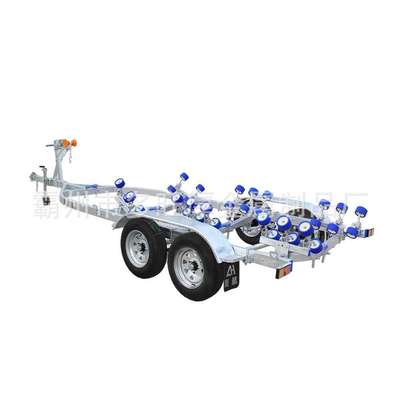 Fiberglass ship trailer frame, water rescue assault boat