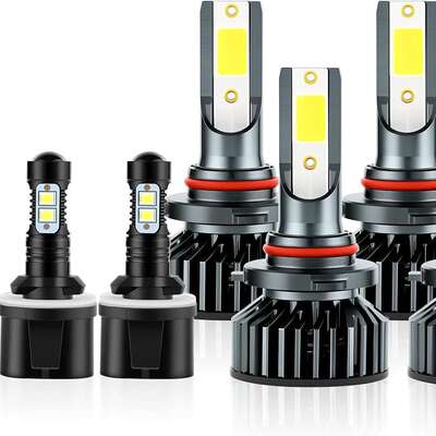 汽车LED大灯雾灯套装9005 9006 880大功率车灯汽车头灯雾灯组合