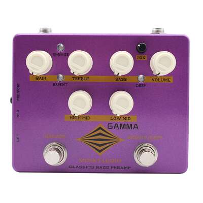 MOSKYAUDIO GAMMA BASS PREAMP 贝斯前级 带DI,AUX,HEADPHONE