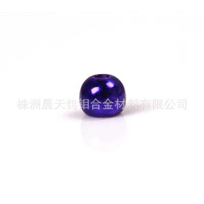 G型金属紫钨豆飞蝇若虫钨豆 tungsten beads飞蝇钓钨渔坠  钨孔珠