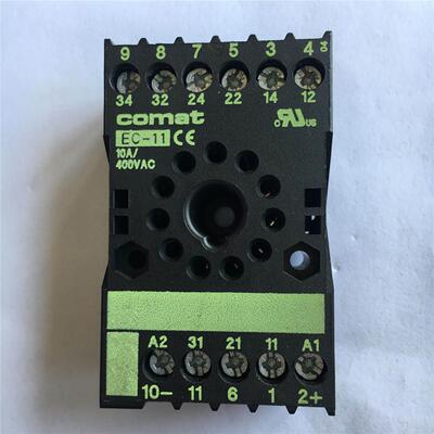 询价原装COMAT继电器底座EC-11配套C5/C3-A30 A30X A30DX A30FX A