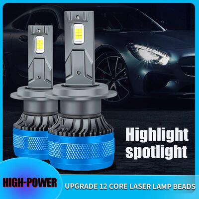 车灯car led headlight大功率汽车前大灯改装超亮前照灯h11车头灯
