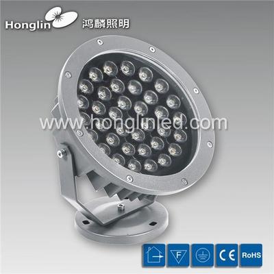 优质LED射树灯工程款6W9W12W18W24W36W七彩圆形座地式照树灯景观