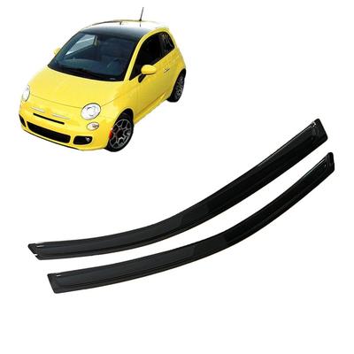 适用菲亚特FIAT 500 2011-2019晴雨挡侧窗导流板雨眉加厚注塑透光