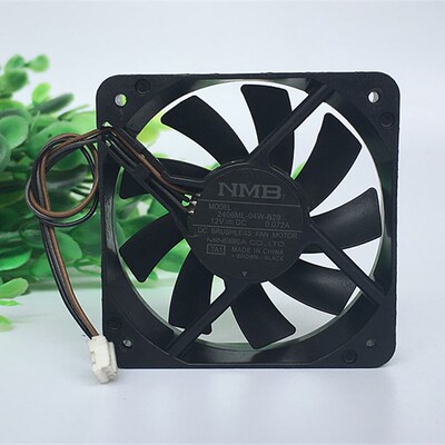 原装NMB 2406ML-04W-B29 12V 0.072A 6cm 6015 双滚珠静音风扇