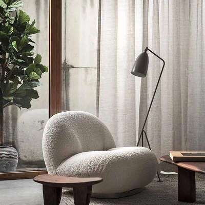 意式极简休闲椅设计师沙发椅Pacha Lounge Chair 云团椅