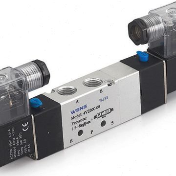 原装浙江山耐斯电磁阀4V230C-08 三位五通双电控电磁阀