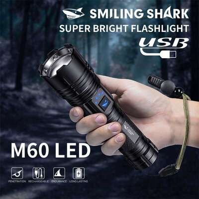 Outdoor ultra-bright laser cannon rechargeable flashlight