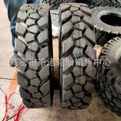 轮式挖掘机越野轮胎7.50 8.25-16 9.00 10.00-20 加密人字 矿山花