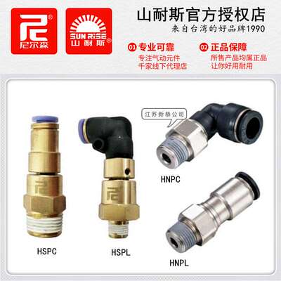 尼尔森HSPC6-01高速旋转接头HSPL8-02山耐斯HNPC10-03 HNPL12-04
