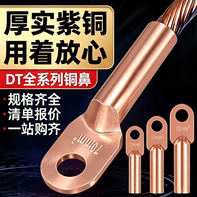 国标A级DT铜鼻子紫线耳