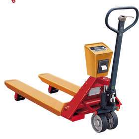 朔州打印叉车称多少钱一台 1500KG不干胶打印地牛车称价格