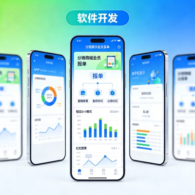 商城分销系统定制 级差公排分红报单 链动 2+1 模式 APP 开发