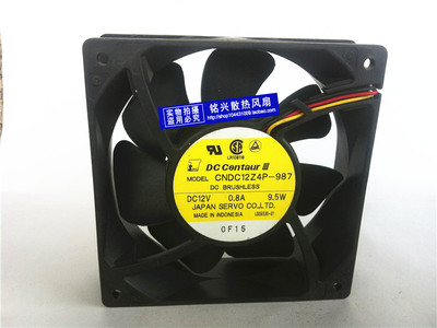 日本伺服 风扇 12V 0.8A CNDC12Z4P-987 12038