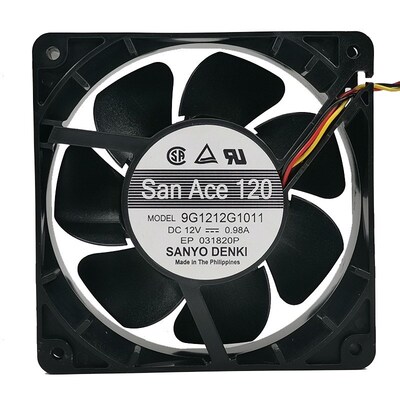 三洋 12038 12V 0.98A 9G1212HG105 风量135CFM PWM温控风扇