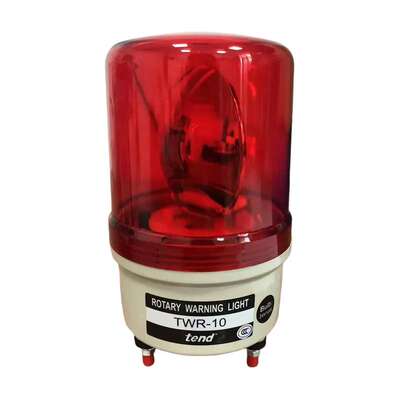 天得TEND旋转闪光警示灯TWR-107R 钨丝灯泡100mm闪光警示灯24V