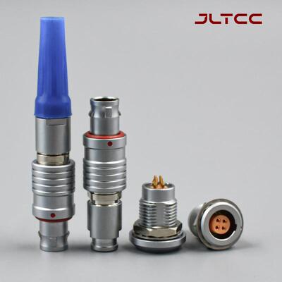 航空插头FEG/0B/1B/2B/3B插拔式防水连接器推拉自锁快速连接2芯