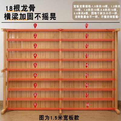 9W竹床折叠单人双人z0617简易木家用午休床床成人出房凉床实租加