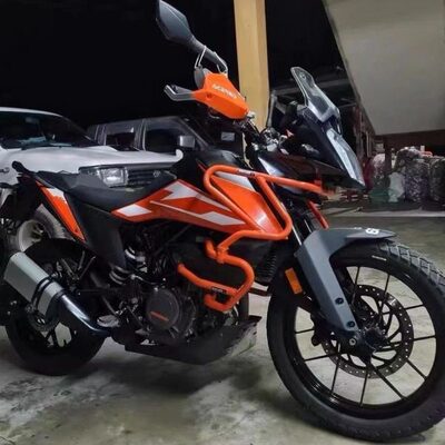 适用KTM390adv改装护杠竞技杠车身上下保险杠护架防摔杠