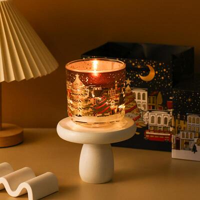 圣诞香子蜡烛伦敦街景蜡B莎522平薰替款香薰烛光感电蜡烛圣诞蜡烛