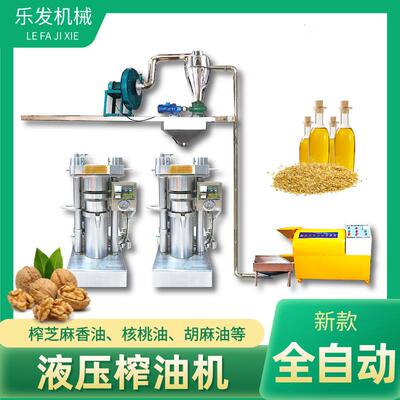 冷核桃榨油设备商VPA用榨动榨自油机油坊芝麻油机器全立式液压榨