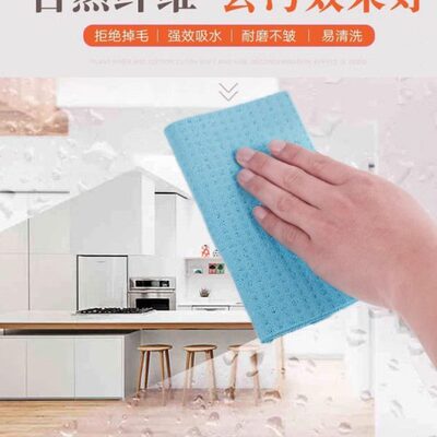 吸水抹布棉擦德国厨房洗碗巾zla擦窗户百洁布木a地浆多用pott途
