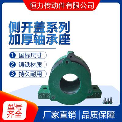 加厚立式侧开口偏盖轴承座瓦盒 6313 6314 6315 6316 6317 6318