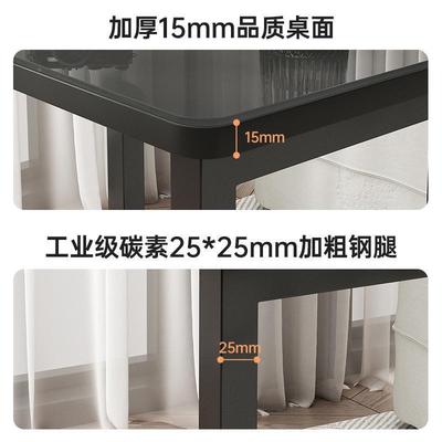 沙发边几客厅家用可移动小子办公室桌钢玻璃桌沙BJ0124发中茶间小茶化几