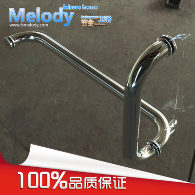 Me-H007 经典30q4不锈钢浴室玻璃门把手淋浴房圆管镜面抛光大拉手
