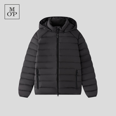Marc O'Polo/MOP2025冬季新款简约宽松NOOS可脱卸帽轻薄羽绒服男