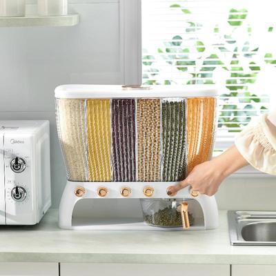 分格米封桶旋五米谷杂粮罐装大收纳盒NDK家用防虫防潮密转储米箱