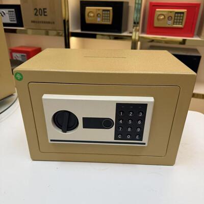 家公防盗家庭办电子入用UNE全墙钢密码存钱存钱保险箱