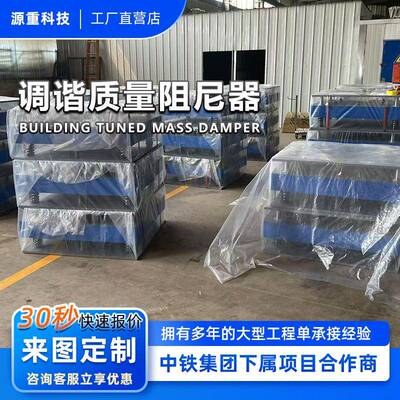 建电筑桥尼梁调谐质量阻尼器高楼防震涡流尼器高层连XRT廊TM阻D阻