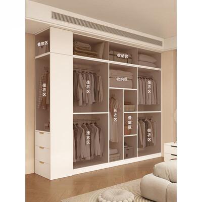 合柜YUD有禅全实木衣卧室代简约小户型奶油风柜子现主卧聚组装大